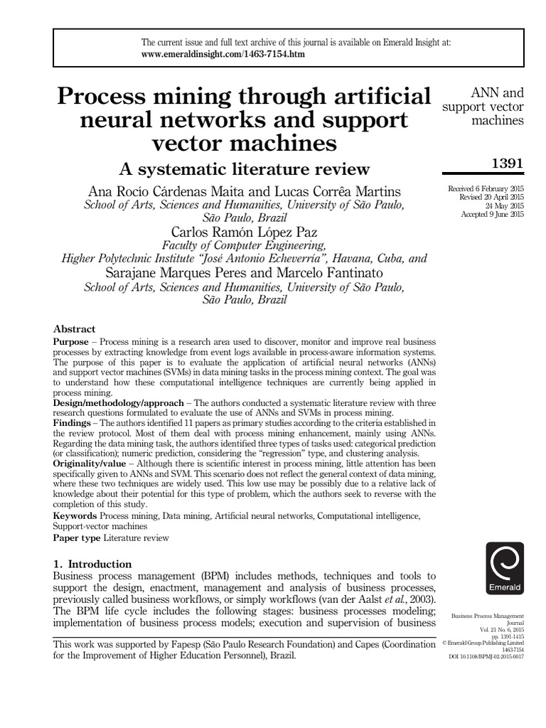 Cardenas 2015 Neural Networks - Artificial | PDF | Support Vector Machine | Data Mining