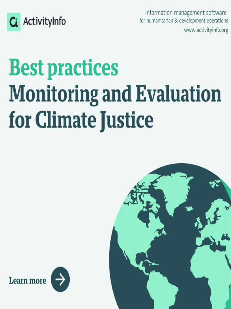 Best Practices - Monitoring and Evaluation Climate Justice | PDF