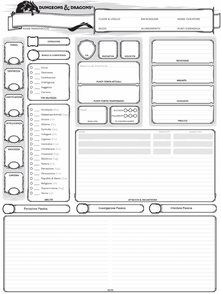 Scheda PG Custom | PDF