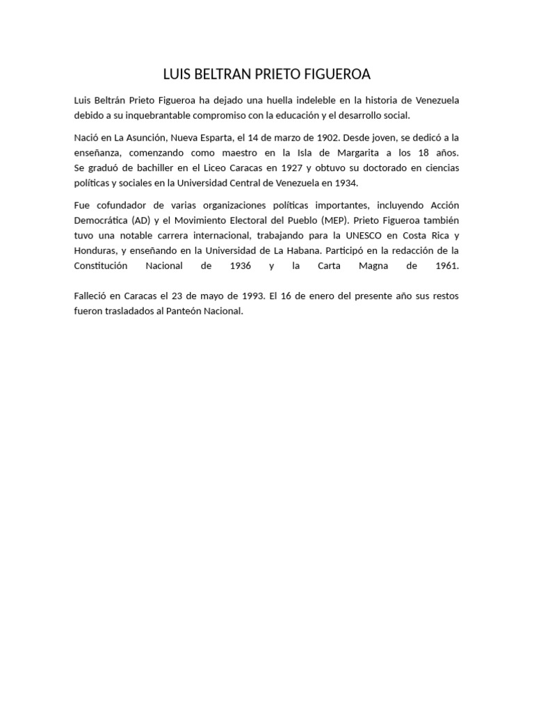 Luis Beltran Prieto Figueroa | PDF