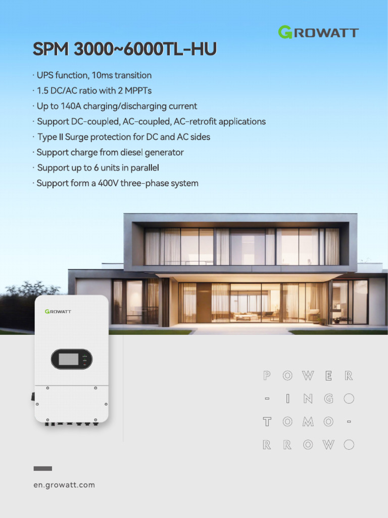 SPM 3000-6000TL-HU Datasheet EN 202501 | PDF