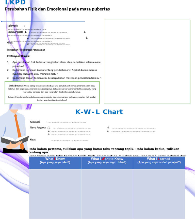 LKPD Pubertas Dan KWL | PDF