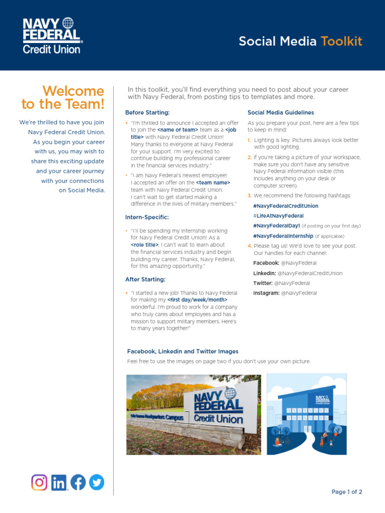 Social Media Toolkit For New Hires | PDF