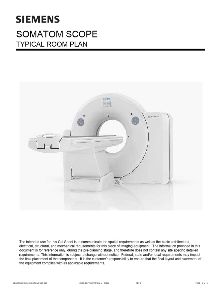 SOMATOM Scope Room Requirements | PDF