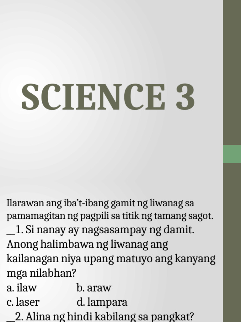 Science 3 Jan8 | PDF