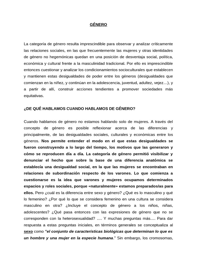 Genero 4 | PDF | Género | Estudios de género