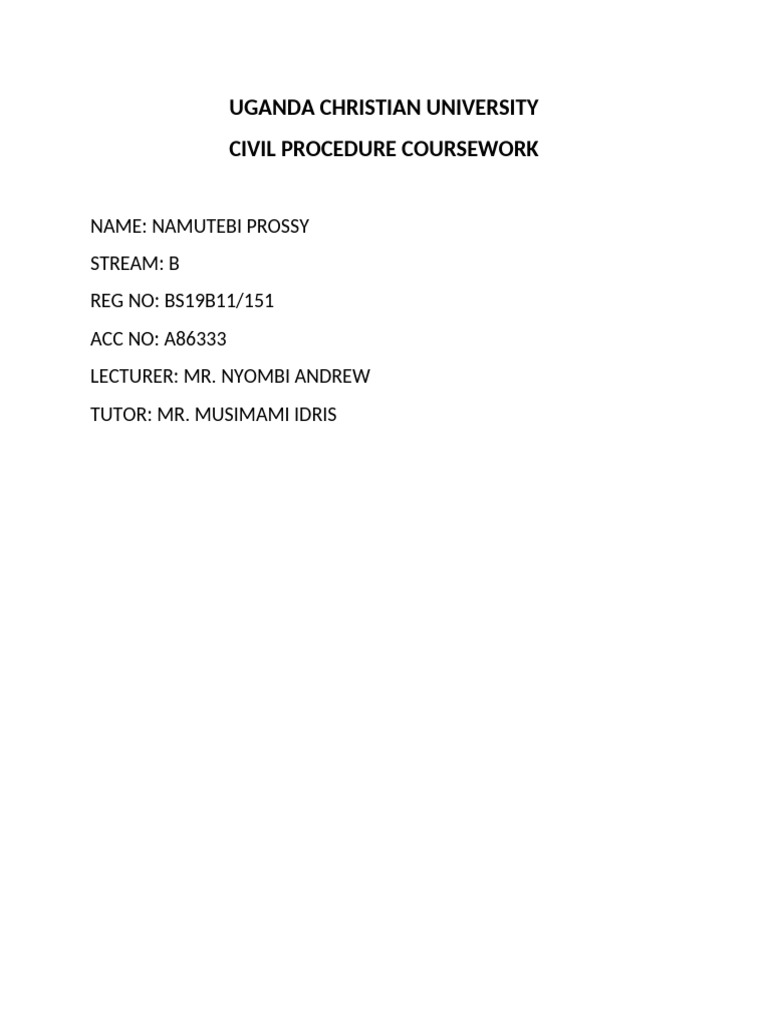 CIVIL PROCEDURE Detailed WORK | PDF | Lawsuit | Damages