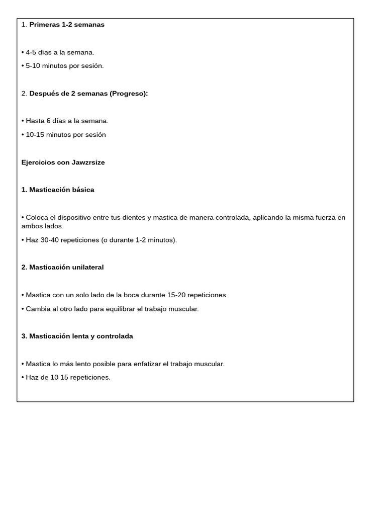 Rutina Jawzrsize: Mejora en 2 Semanas | PDF