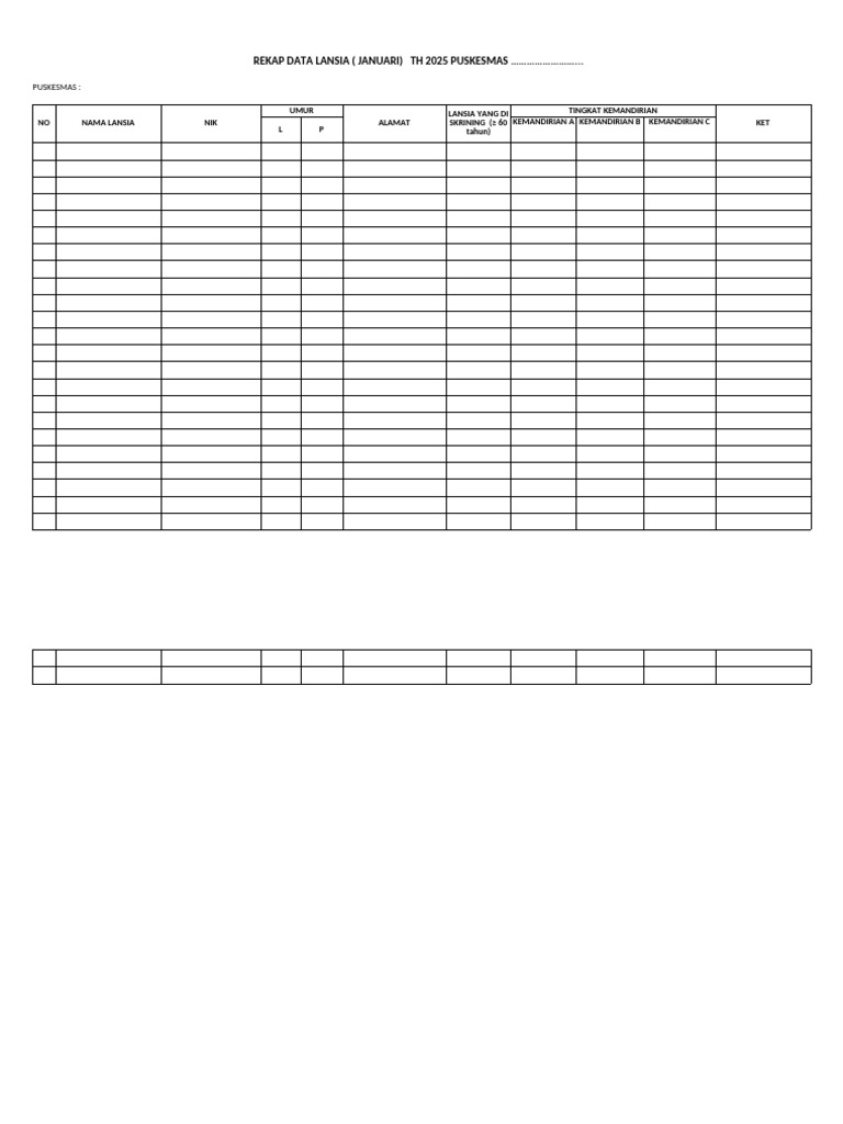 Contoh Rekapan | PDF