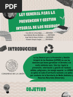 Resumen LEY GENERAL PARA LA PREVENCIÓN Y GESTIÓN INTEGRAL DE LOS RESIDUOS (LGPGIR) | PDF ...