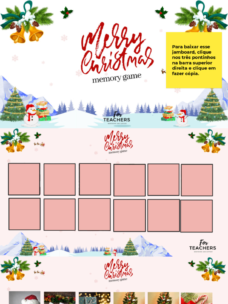 Cópia de MERRY XMAS MEMORY GAME | PDF