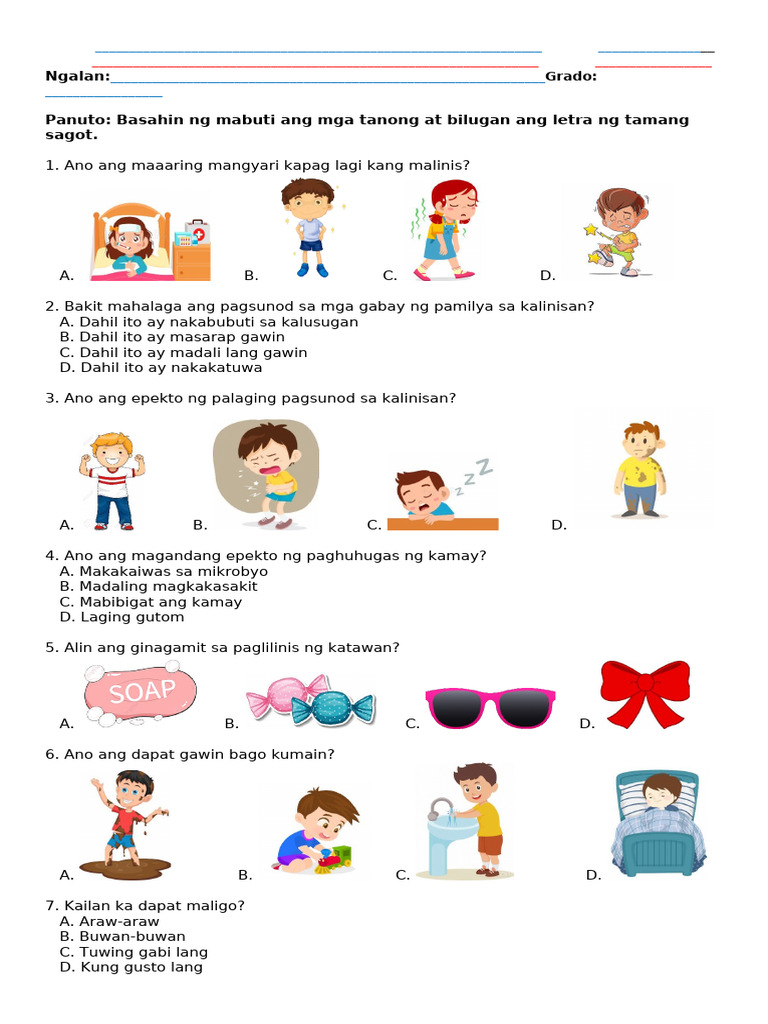 PT Grade 1 Matatag GMRC 1 | PDF