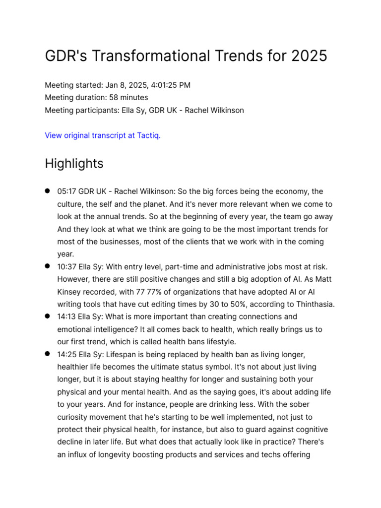 GDR's Transformational Trends For 2025 | PDF | Artificial Intelligence | Intelligence (AI ...