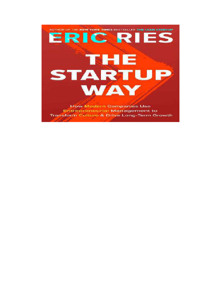 The Startup Way by Eric Ries | PDF