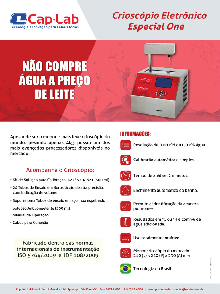 Folder Crioscopio CAP-LAB 2022 | PDF