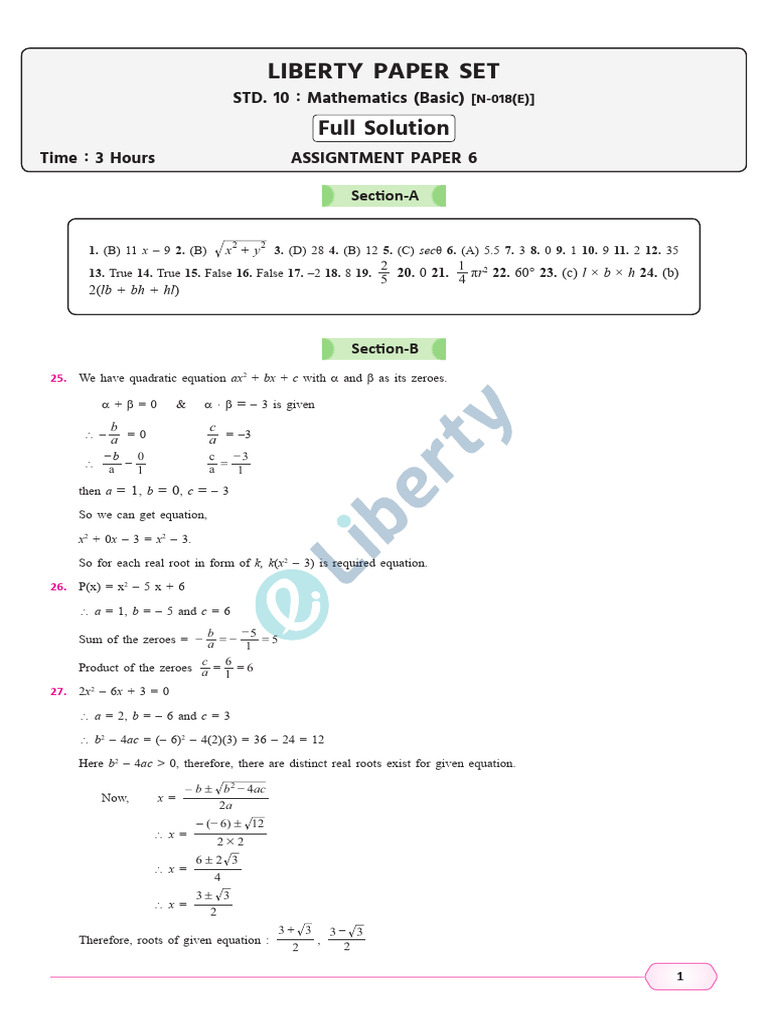 Quadratic Equations and Solutions | PDF | Circle | Geometry