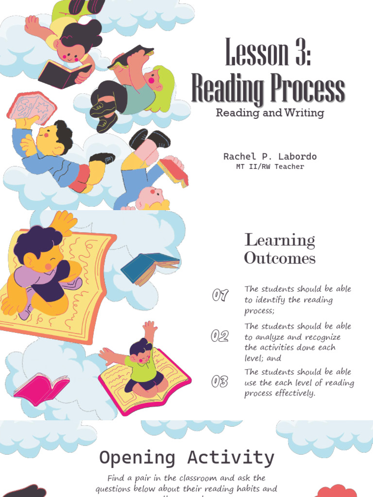 L3 Reading Process | PDF | Reading Comprehension | Neuroscience