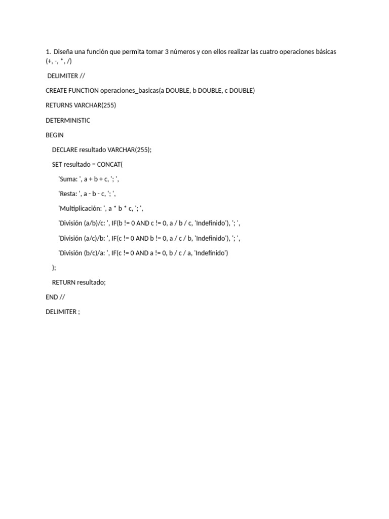 Funciones SQL para Cálculos Financieros | PDF | Programación de computadoras | Informática