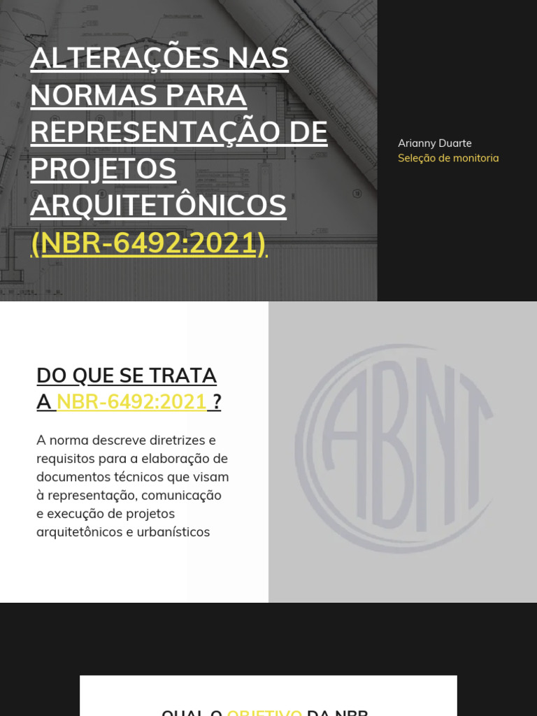 Alterações Nas Normas para Representação de Projetos Arquitetônicos ...