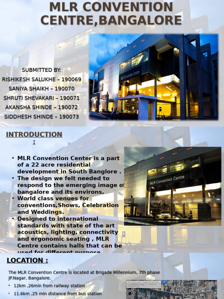 MLR Convention Centre Overview | PDF