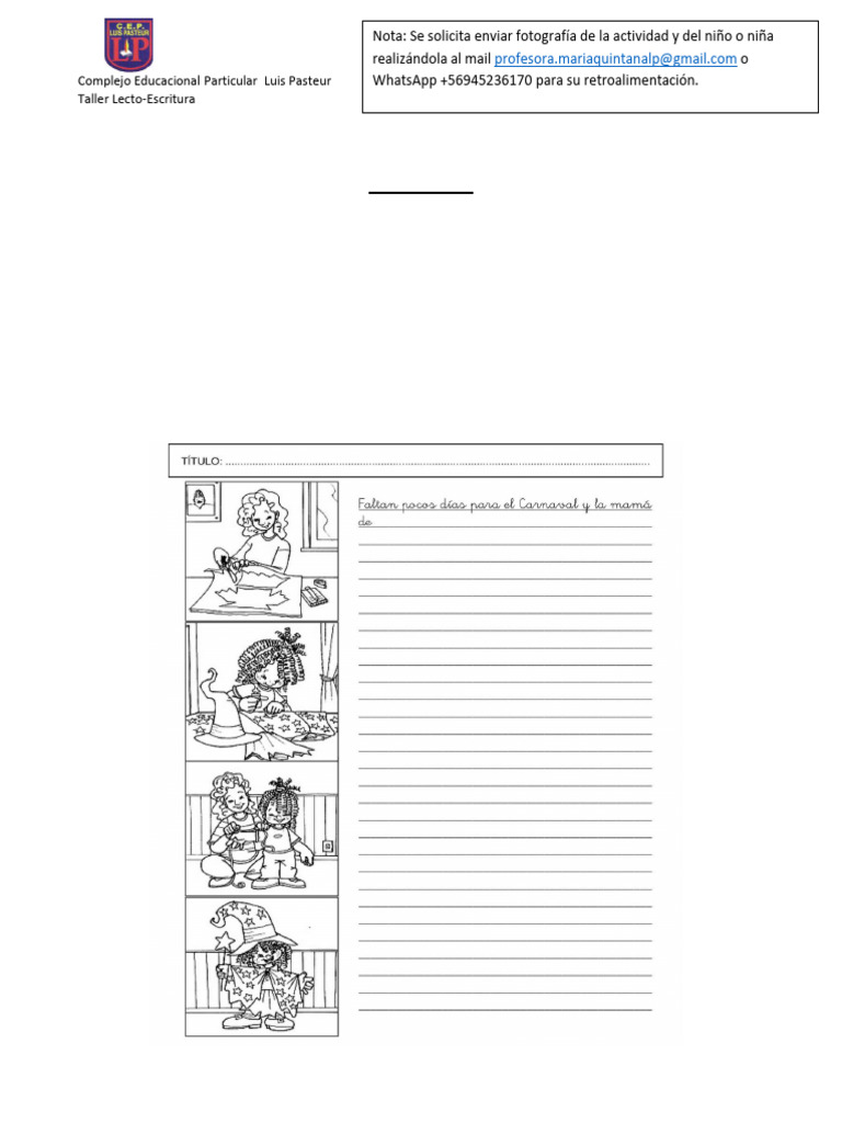 Actividad #24 Taller de Lecto Escritura 1°A | PDF