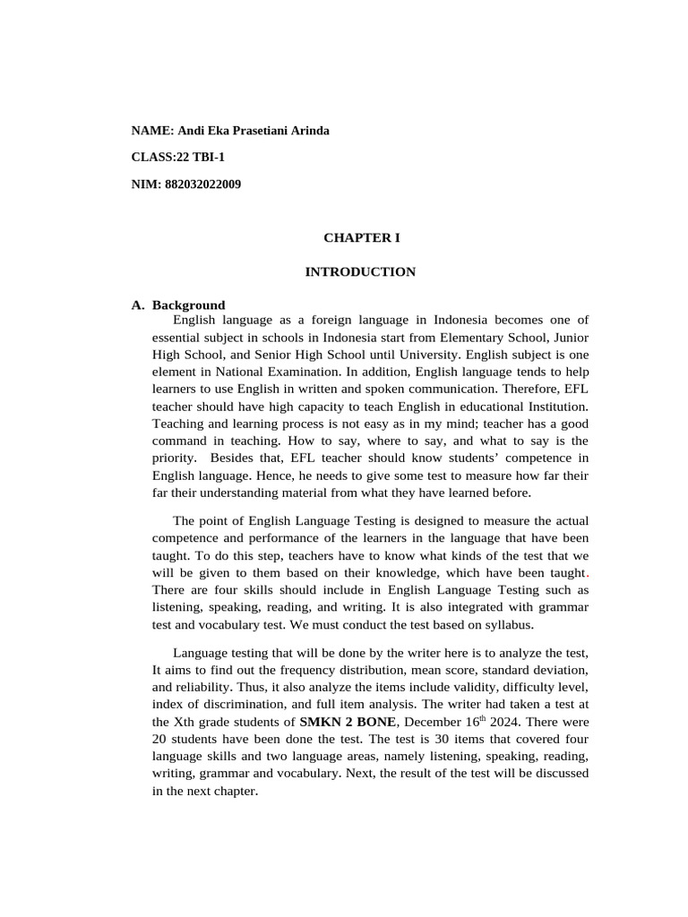 (Andi Eka Prasetiani Arinda (22TBI1) LT (1) | PDF | Grammatical Tense | Verb