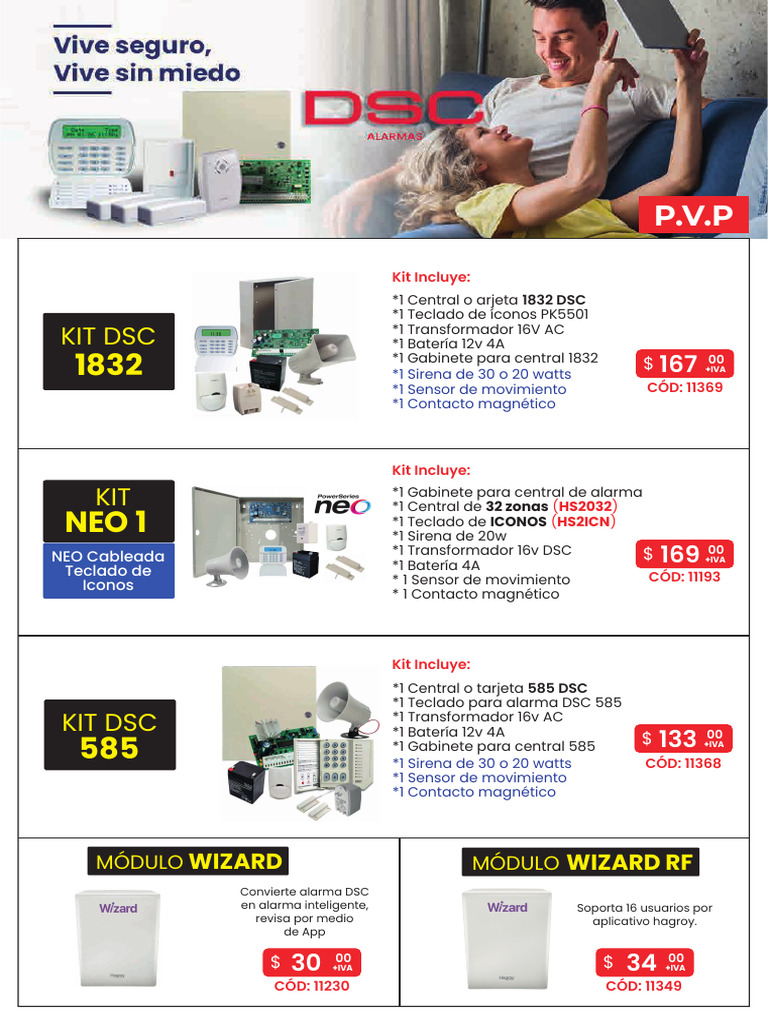 Kit de Alarmas DSC y Accesorios | PDF | Ingeniería Informática | Equipo