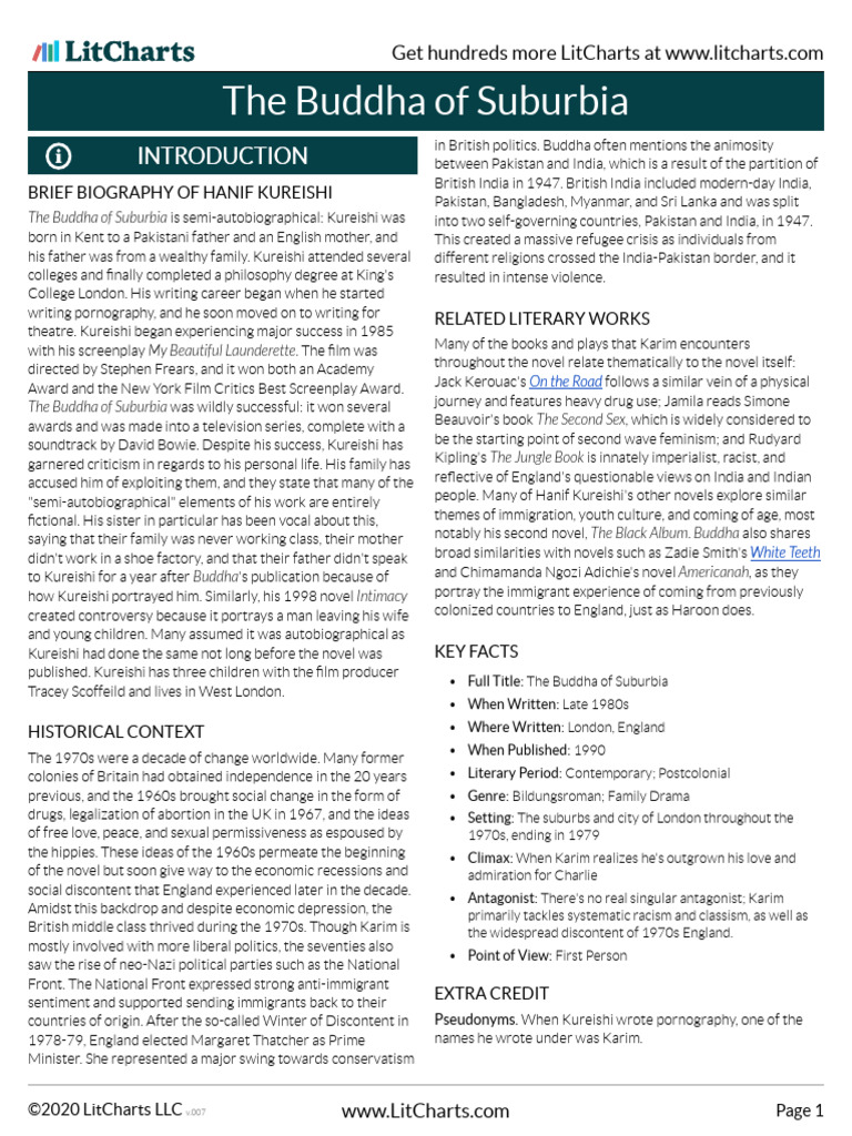 The-Buddha-of-Suburbia-LitChart | PDF