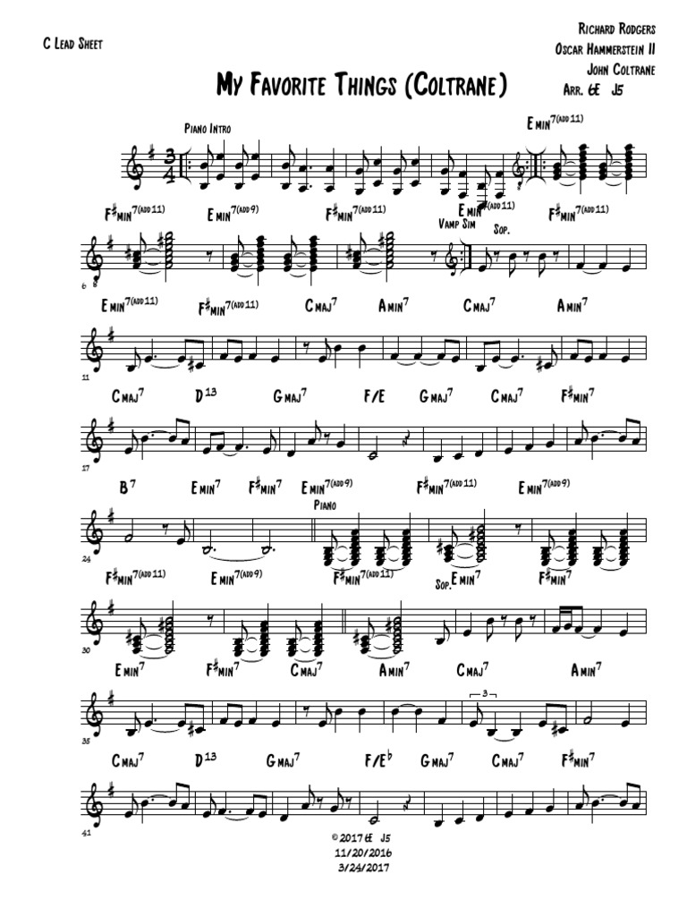 MyFavoriteThings (Coltrane) | PDF