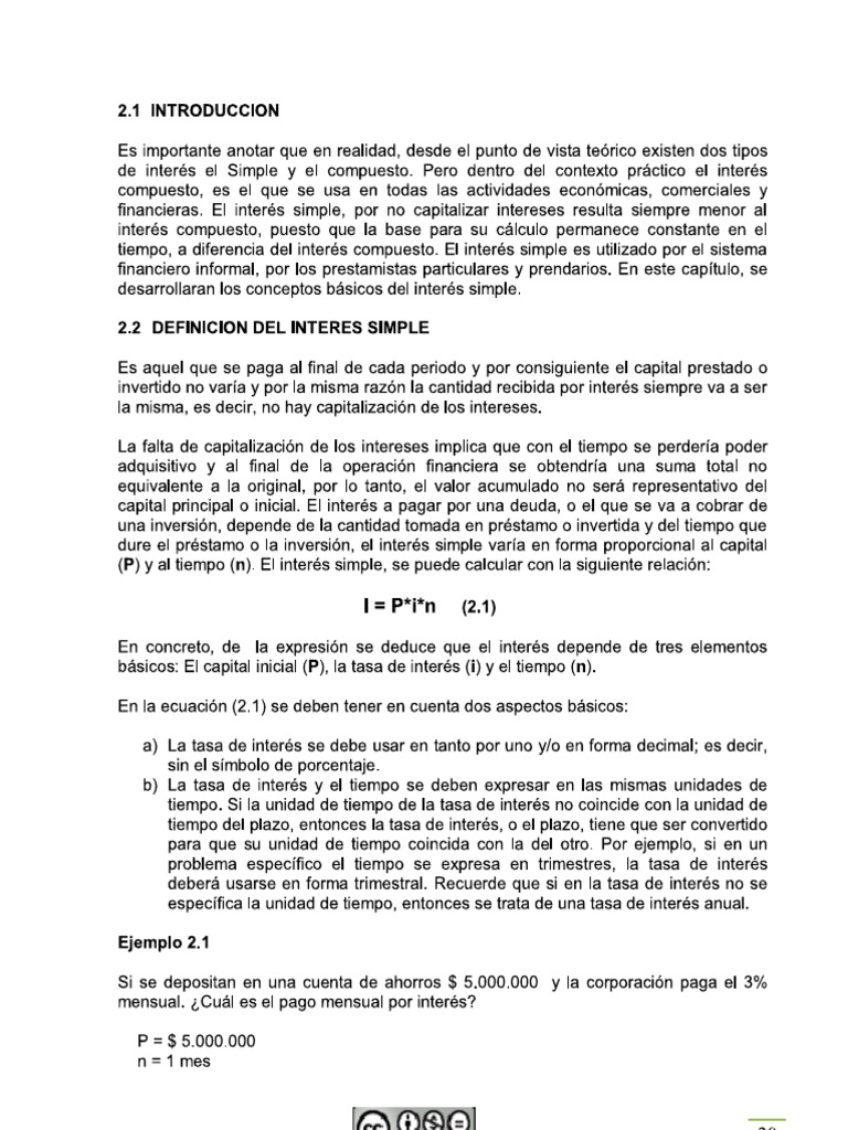 Interes Simple | PDF