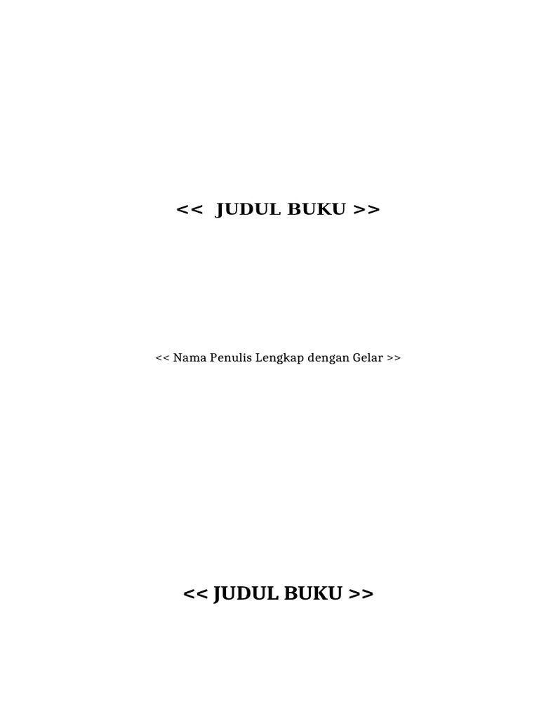 Template Buku Ajar | PDF