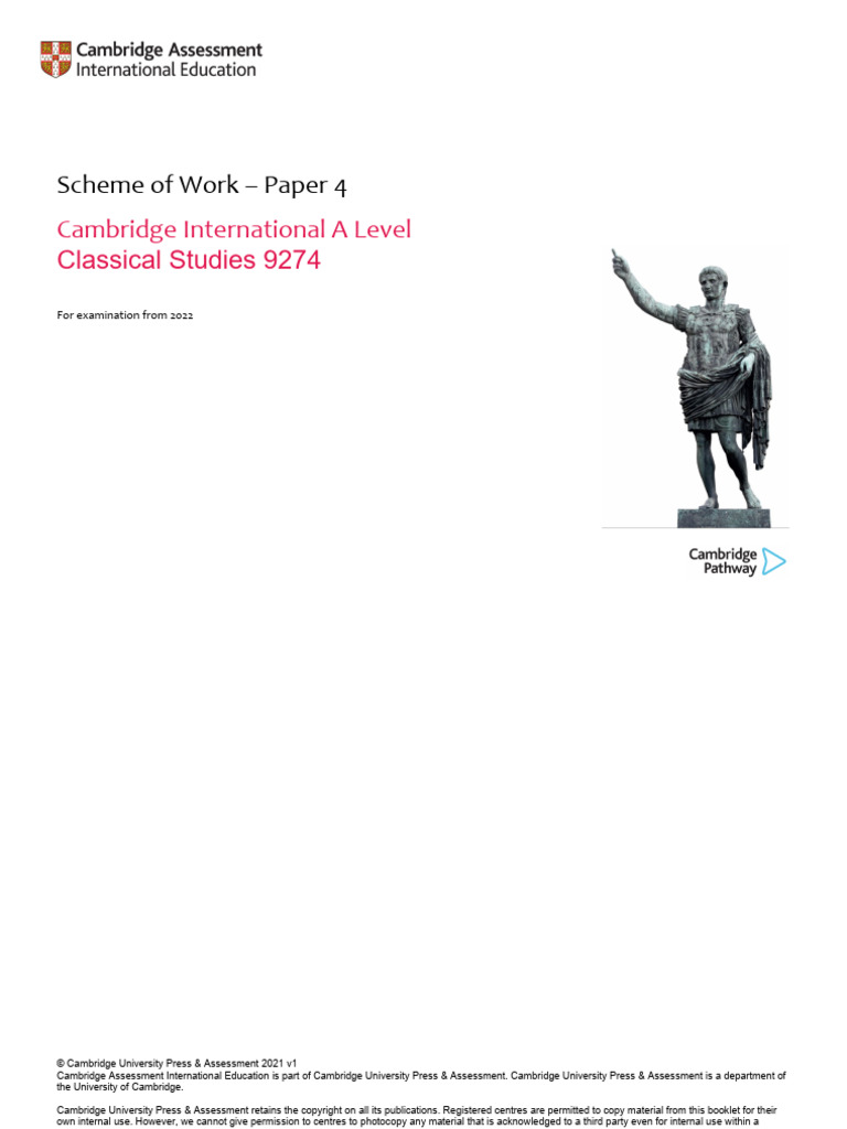 9274 Scheme of Work Paper 4 (For Examination From 2022) | PDF ...