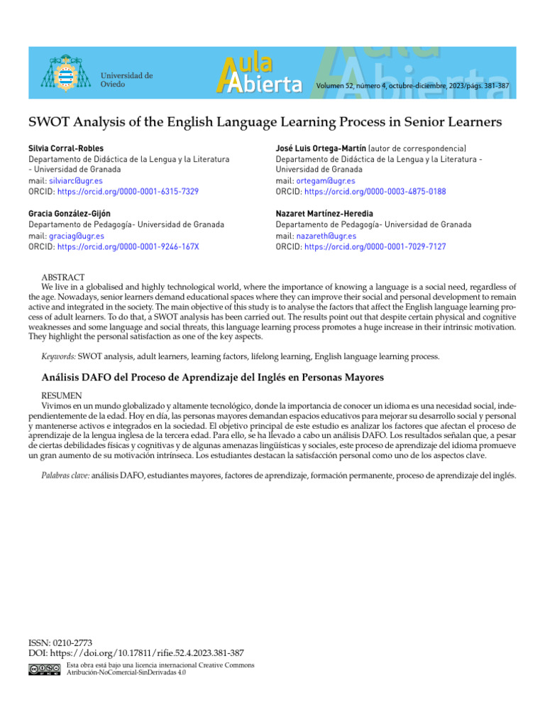 Artículo research 1 | PDF | Learning | Second Language Acquisition