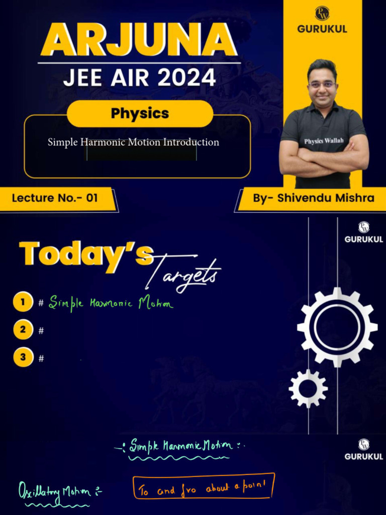 Simple Harmonic Motion Introduction | PDF