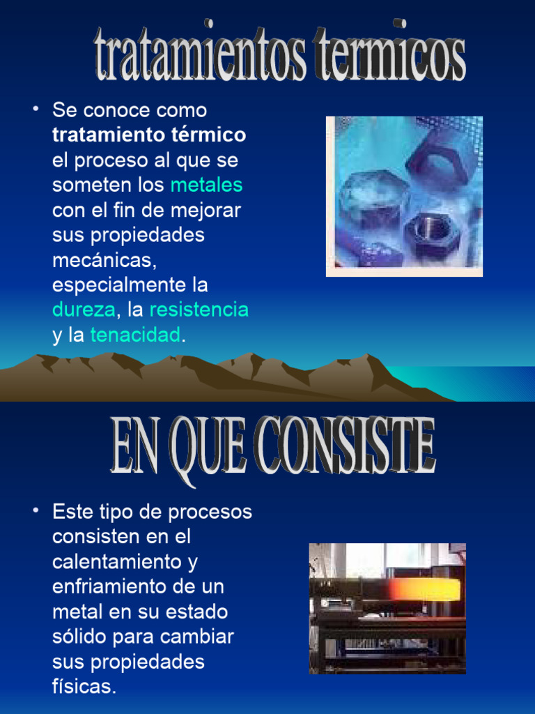 Tratamientos Térmicos del Acero | PDF | Tratamiento a base de calor | Acero