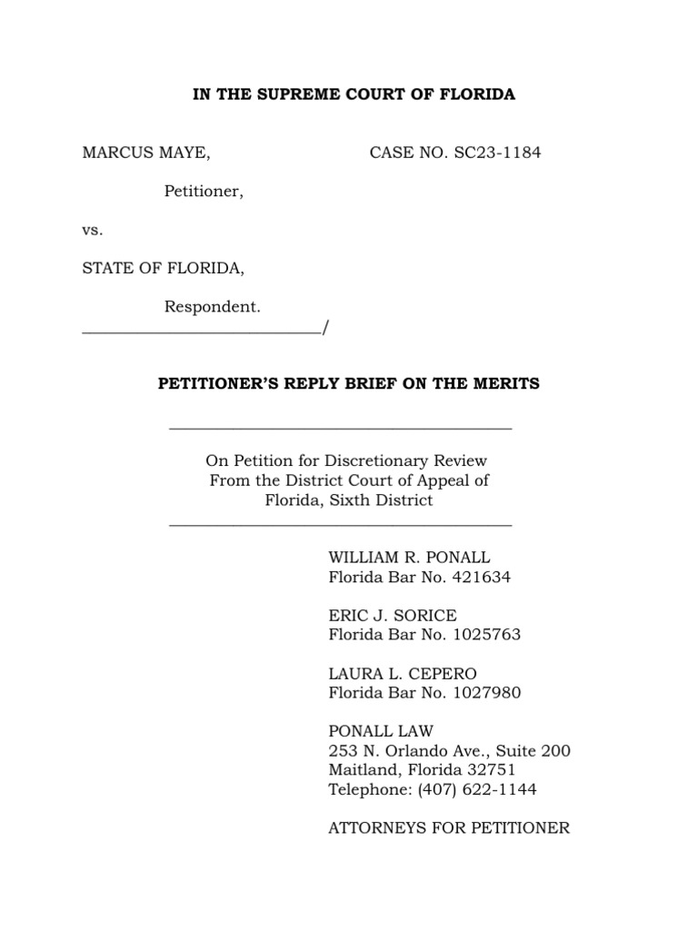 Brief - Reply-Merit | PDF | Apprendi V. New Jersey | Sixth Amendment To ...