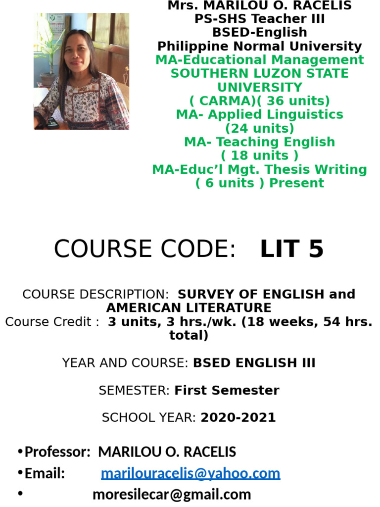 LIT-5-with-assignment | PDF | English Literature | Writing