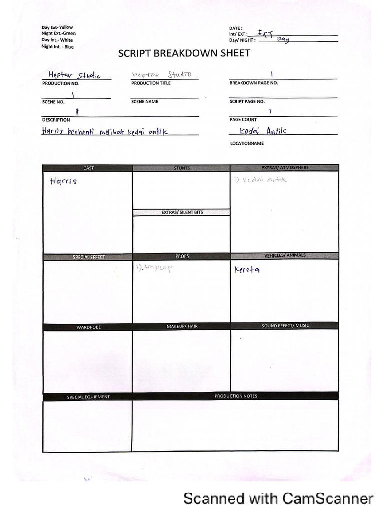 Script Breakdown | PDF