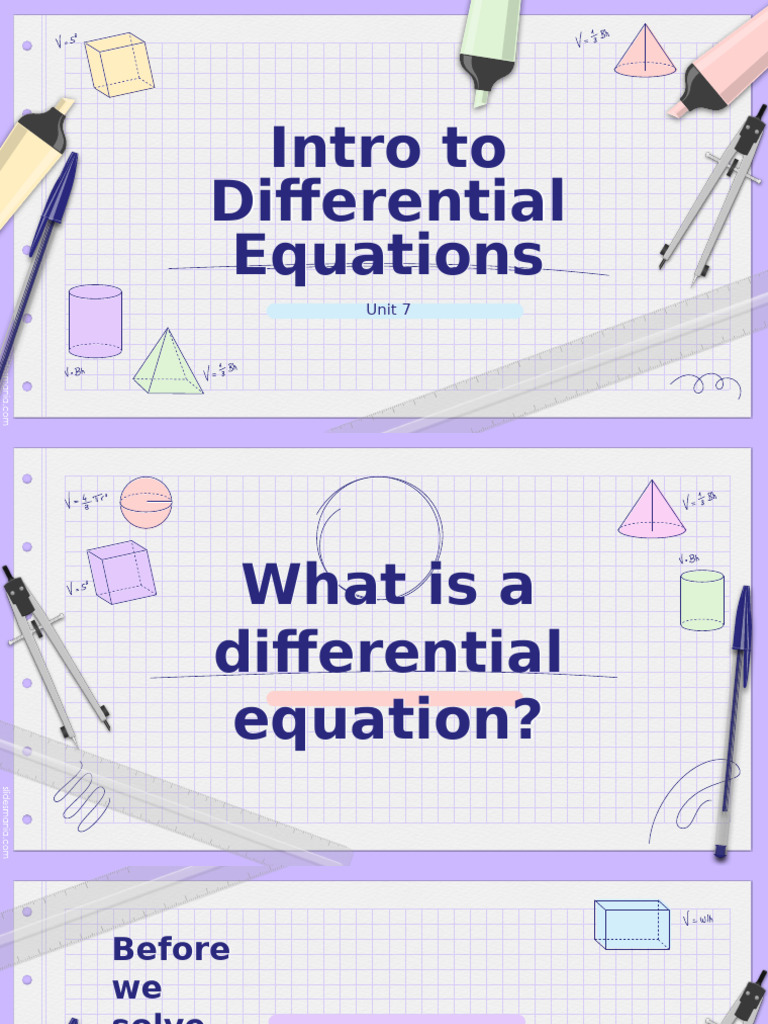 Intro to Differential Equations Guide | PDF