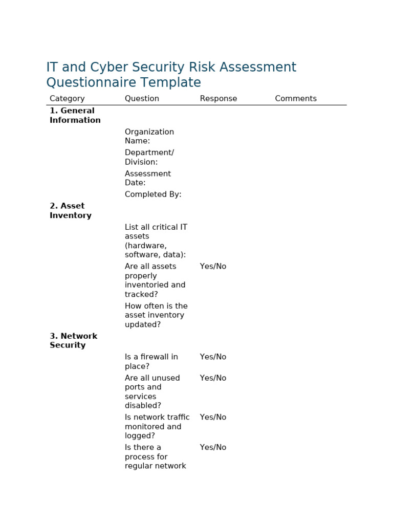 IT Security Risk Assessment Guide | PDF | Computer Security | Security