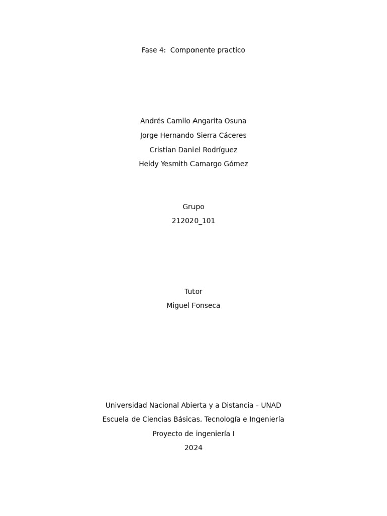 Fase 4 componente practico | PDF | Diseño | Software