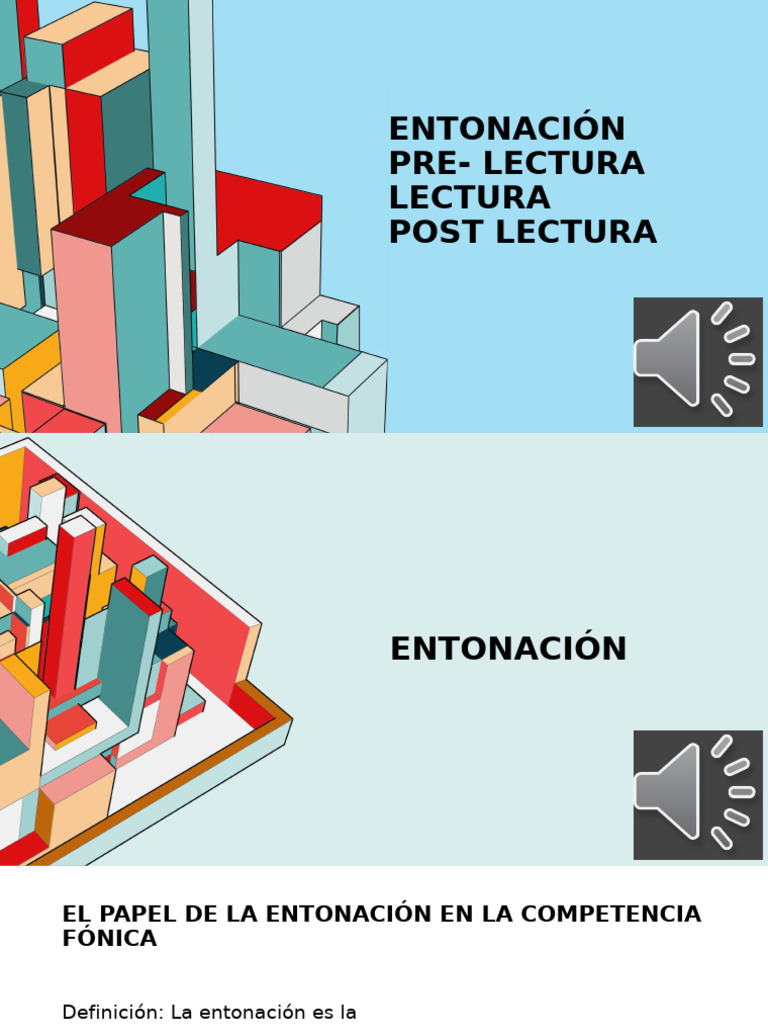 Entonación-Pre Lectura-Lectura y Post Lectura | PDF | Oración ...