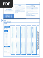 PRC Sample Answer Sheet For LET (Version 2.0) | PDF