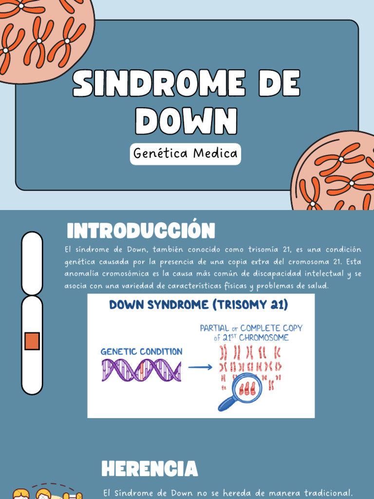 Genetic Mutations Science Presentation in Blue Orange Flat Graphic Style.pdf | PDF | Síndrome de ...