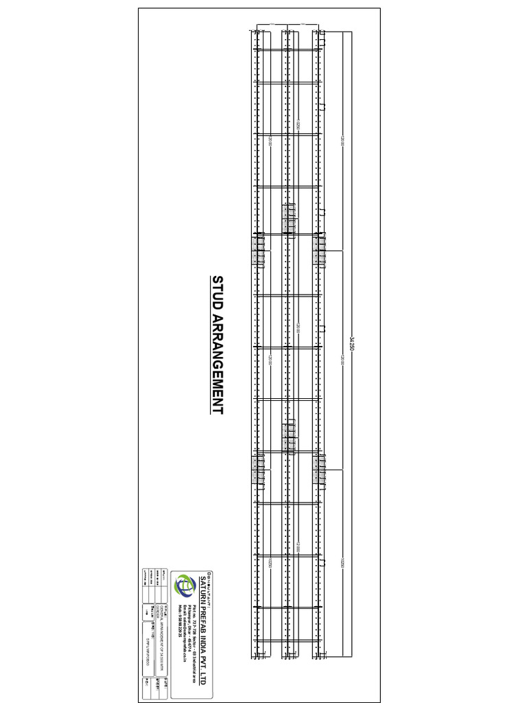 STUD MARKING 34.250m GIRDER | PDF