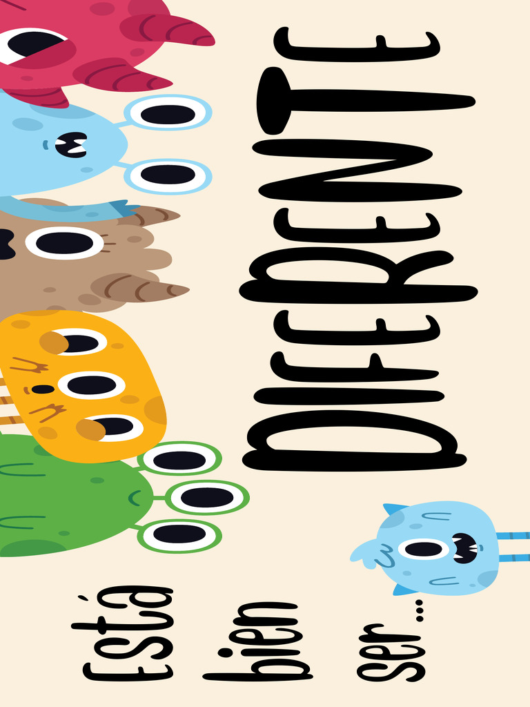 Marcapáginas Monstruos Ilustrado Infantil Colorido | PDF