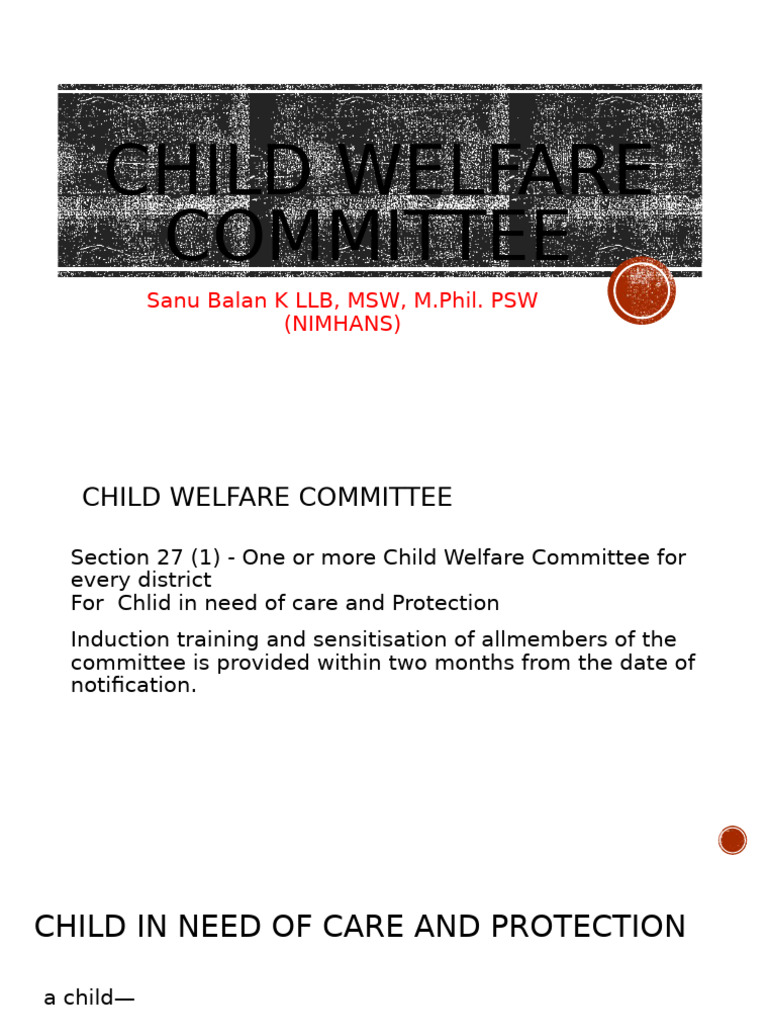 Child Welfare Committee PDF | PDF | Child Protective Services | Magistrate