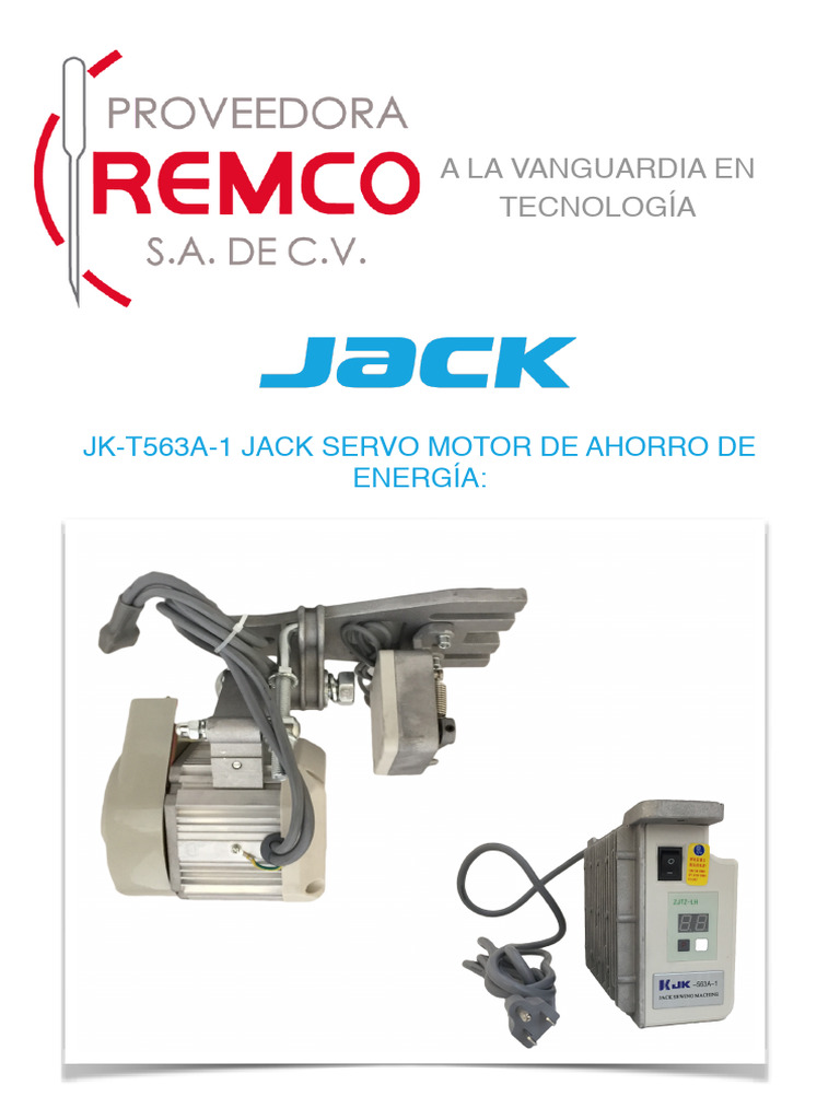 Manual del Motor Jack JK-T563A-1 | PDF