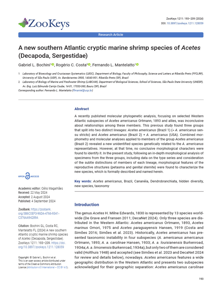 Bochini Et Al 2024 - Acetes Maratayama | PDF | Anatomical Terms Of ...