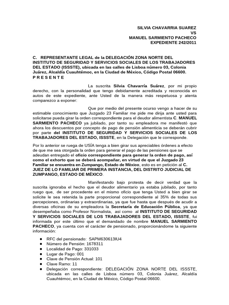 Alimentos Silvia Chavarria Suarez | PDF